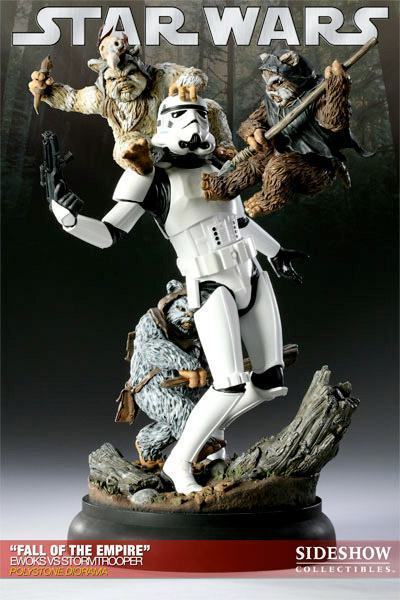 A Queda do Império: Ewoks VS Stormtrooper – Diorama Sideshow ...