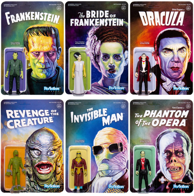 Universal Monsters ReAction Série 2 – Action Figures dos Monstros ...