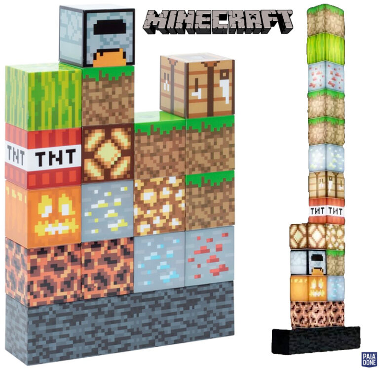 Luminária Minecraft com 16 Blocos Condutores Iluminados « Blog de Brinquedo