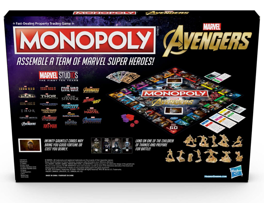 Jogo Monopoly Vingadores: Ultimato « Blog de Brinquedo
