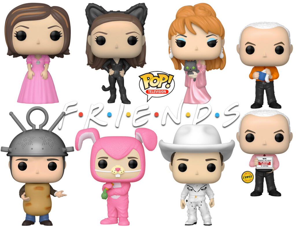 Bonecos Pop! da Série Friends com os 6 Amigos Fantasiados e o Gunther ...