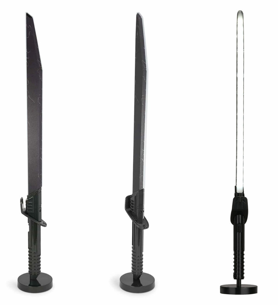 Luminária Darksaber, o Sabre de Luz Preto de Star Wars: The Mandalorian ...