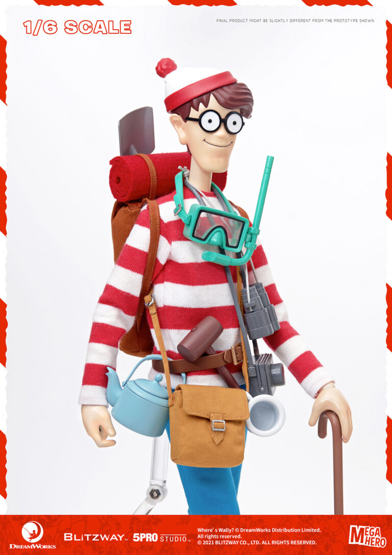 Onde está Wally? Action Figure Waldo MegaHero de Luxo em Escala 1:6 com ...