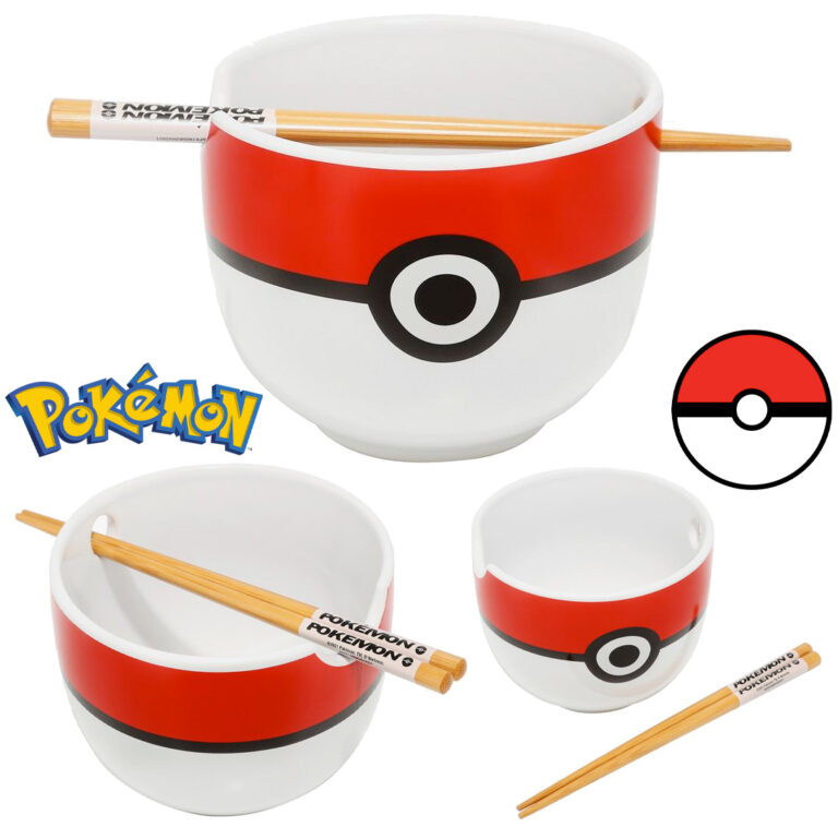 Tigela Ramen Pokébola Pokémon com Hashis « Blog de Brinquedo