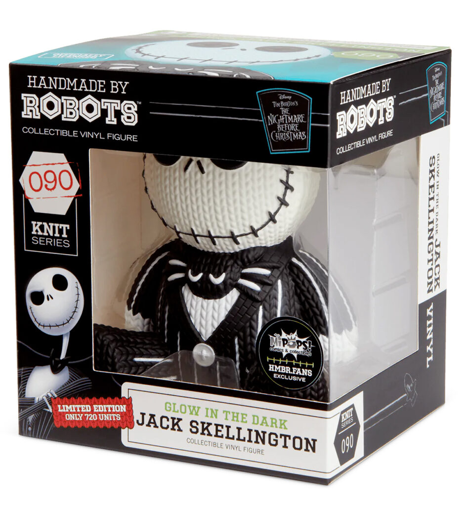 Jack Skellington Handmade By Robots – Boneco de Vinil Fosforescente no ...