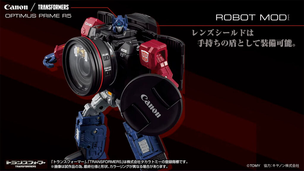 Transformers x Canon EOS R5: Optimus Prime e Decepticon Refraktor ...