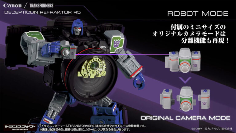 Transformers x Canon EOS R5: Optimus Prime e Decepticon Refraktor ...