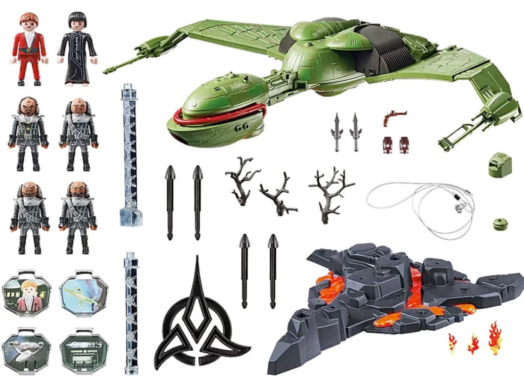 Playmobil Star Trek Klingon Bird of Prey (Ave de Rapina) com Comandante ...