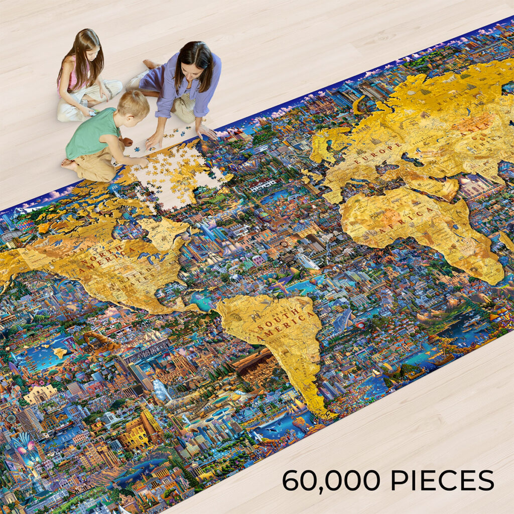 O Maior Quebra-Cabeça do Mundo: What a Wonderful World com 60.000 Peças ...