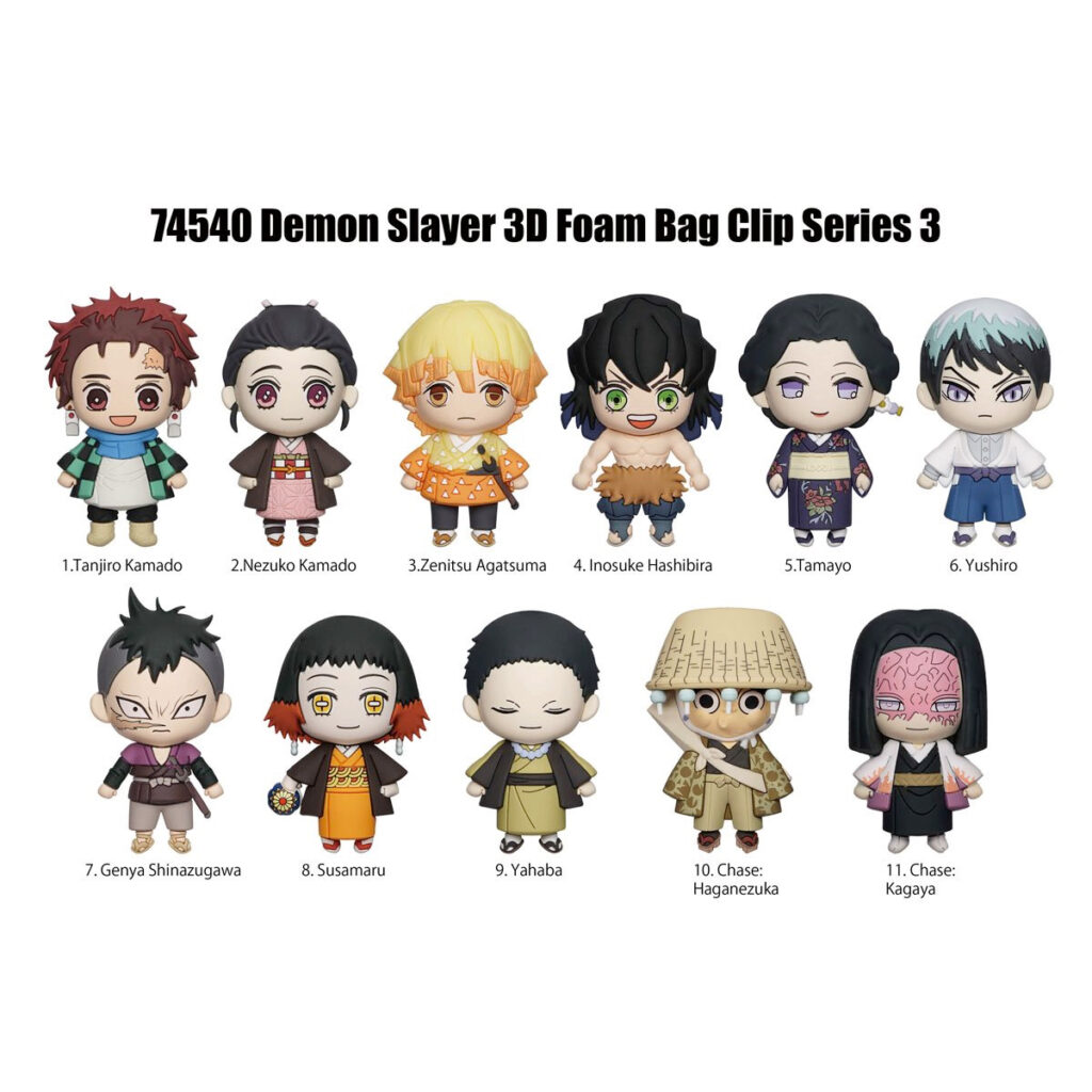 Chaveiros Demon Slayer (Kimetsu no Yaiba) 3D Figural Bag Clips « Blog ...