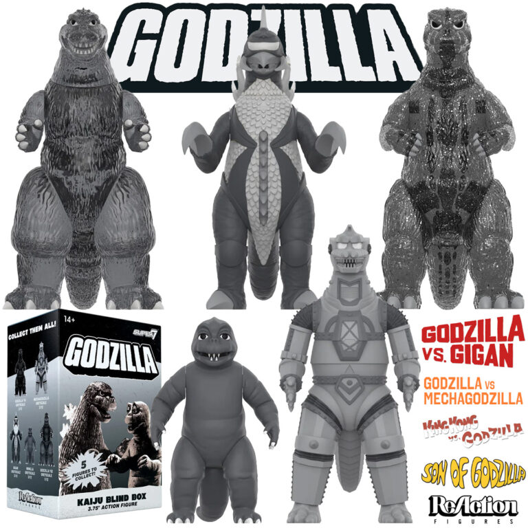 Action Figures Godzilla Kaiju (Silver Screen) Toho ReAction (Blind Box ...