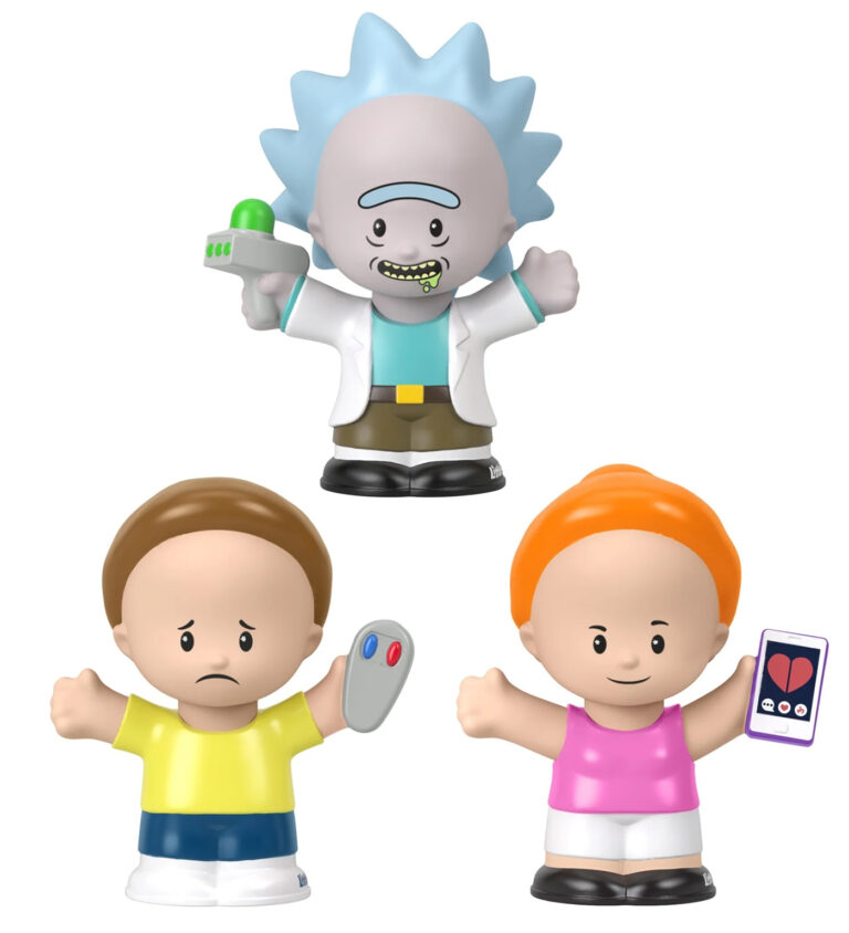 Bonecos Little People Collector Rick and Morty com Rick Sanchez, Morty ...