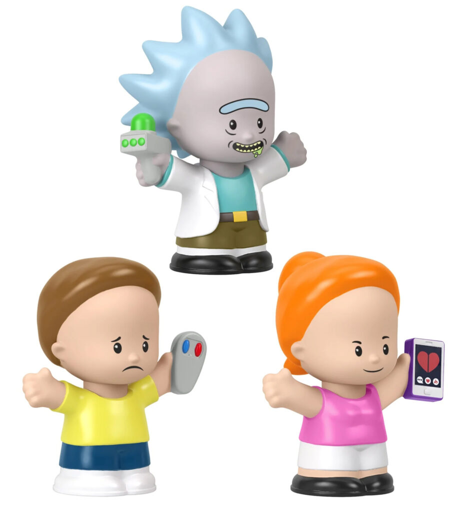 Bonecos Little People Collector Rick and Morty com Rick Sanchez, Morty ...