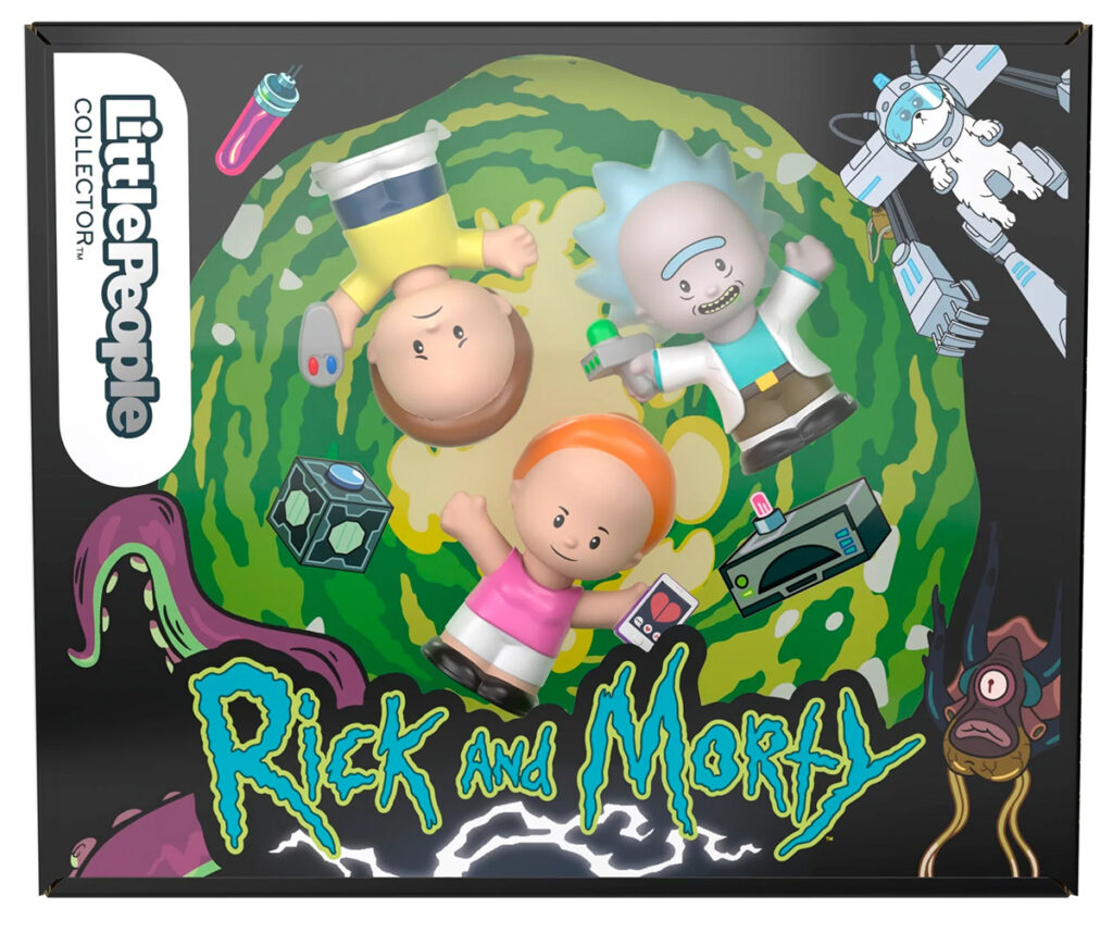 Bonecos Little People Collector Rick and Morty com Rick Sanchez, Morty ...