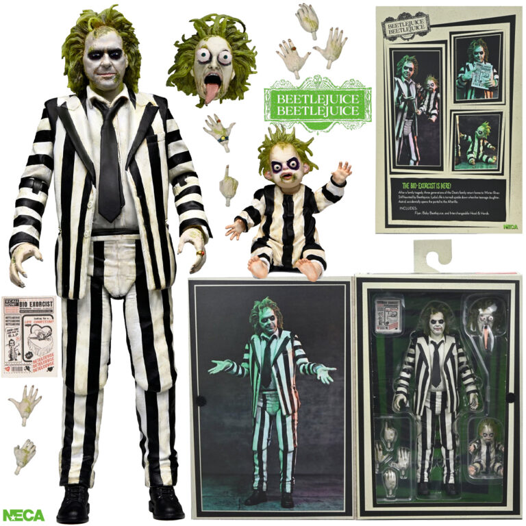 Action Figure Betelgeuse Neca Ultimate com Bebê Beetlejuice de Os ...