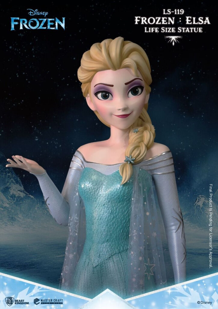 Estátua Elsa de Frozen em Tamanho Real 1:1 com 1,70 metro de altura ...